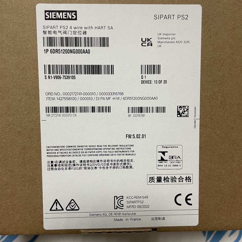 Siemens Valve Positioner 6DR5120-0NG00-0AA0