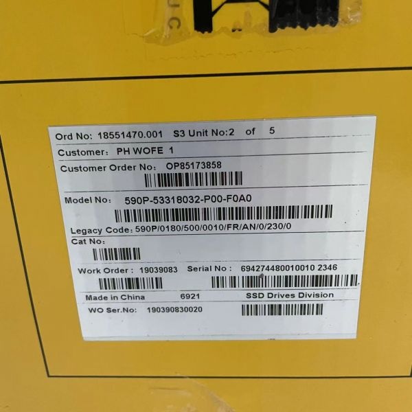 Parker drive 590P-53318032-P00-F0A0